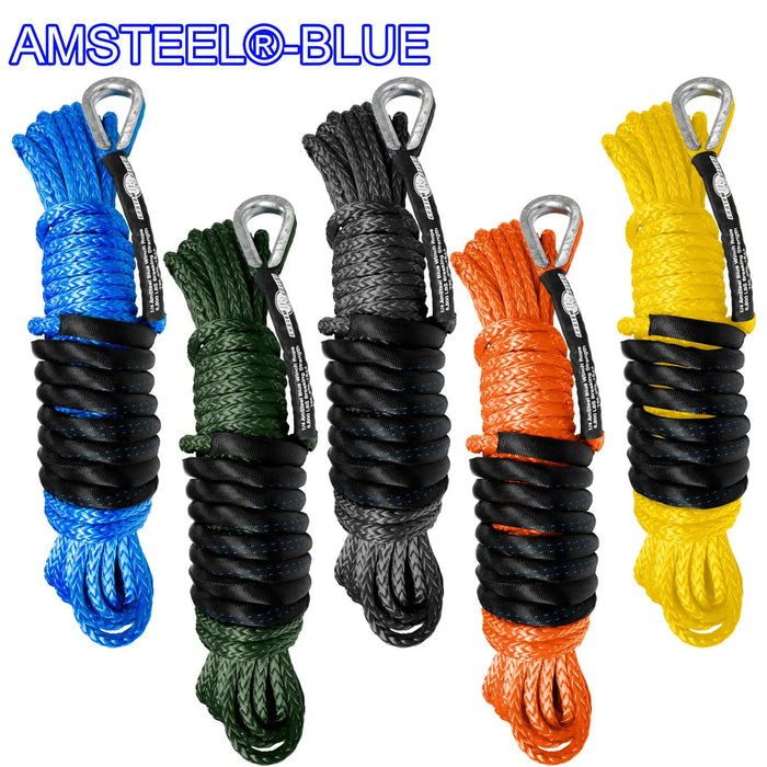 AmSteel® Blue Synthetic Winch Rope – Custom Splice