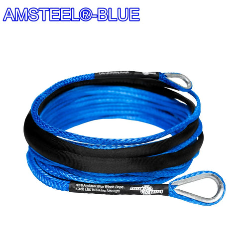 AmSteel® Blue Synthetic Winch Rope – Custom Splice