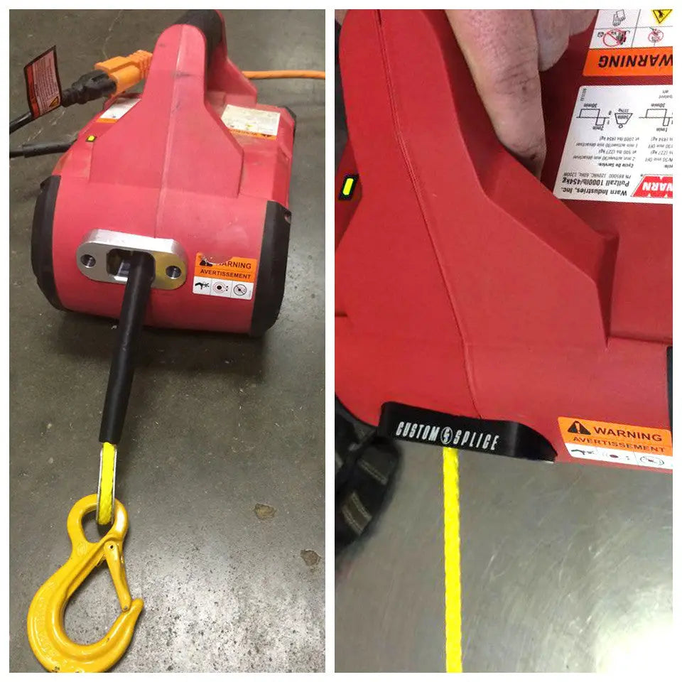 CUSTOM 3/16" X 20' PullzAll Synthetic Winch Rope Conversion Kit ...